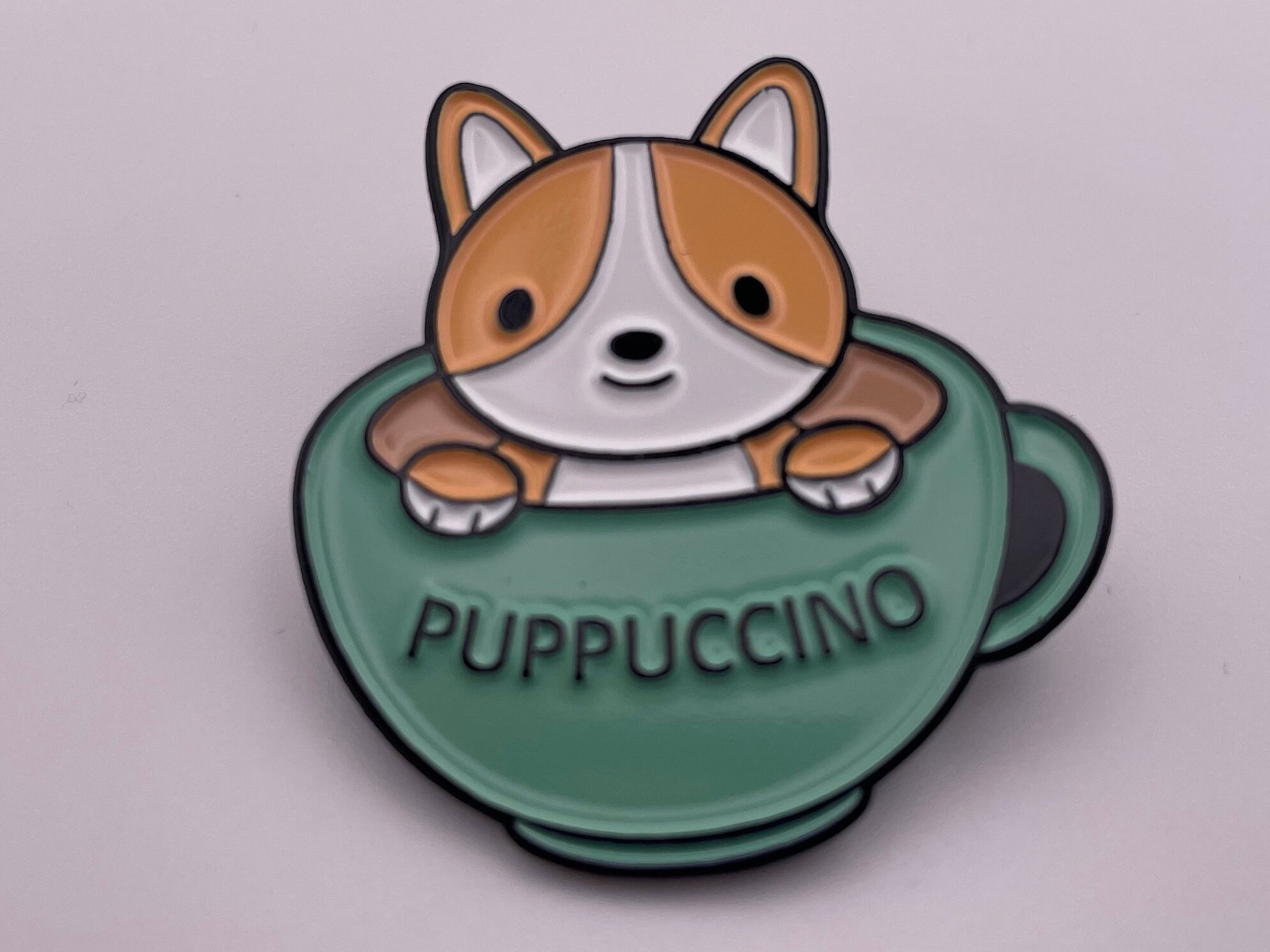Dog Puppiccino Enamel Pin - Etsy