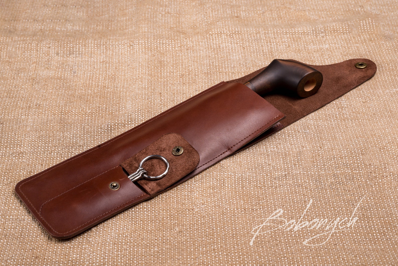 Leather Pipe Case Hand Stitched Leather Pouch - Etsy
