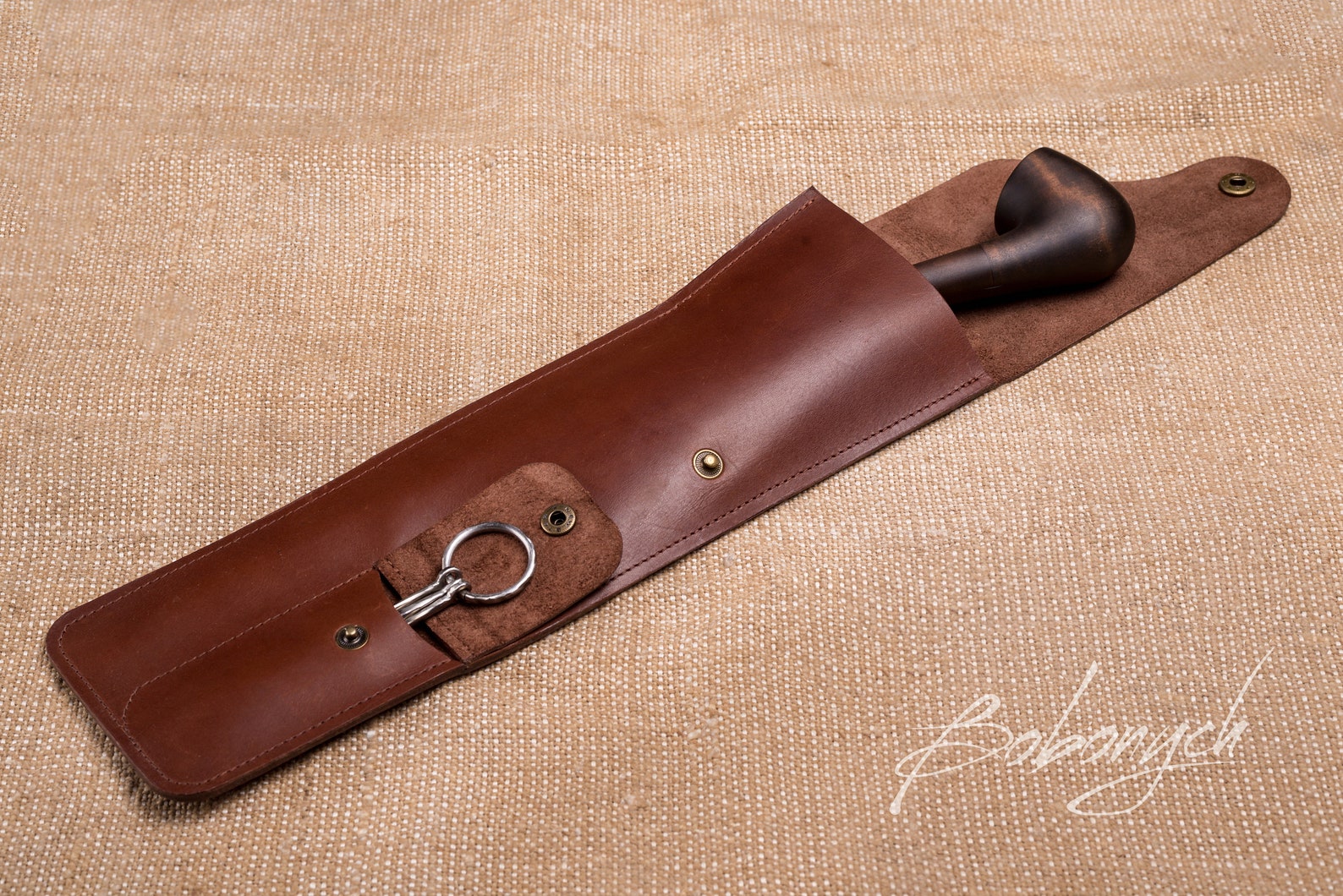 Leather Pipe Case Hand Stitched Leather Pouch - Etsy