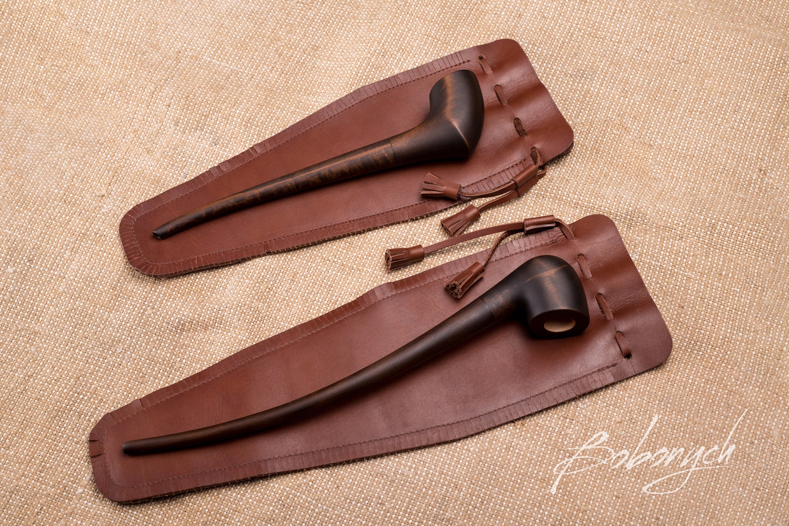 Leather Pipe Case Hand Stitched Leather Pouch - Etsy