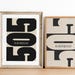 Albuquerque NM 505 Area Code Print Set – Black & Beige Typography ...