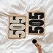 Albuquerque NM 505 Area Code Print Set – Black & Beige Typography ...