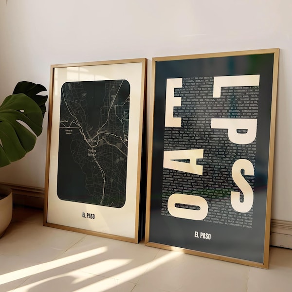 Map of El Pasos - Etsy UK