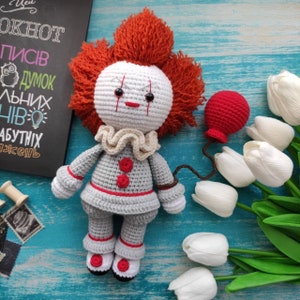 Evil Crochet Clown , Halloween Crochet Pattern Amigurumi in English - Etsy