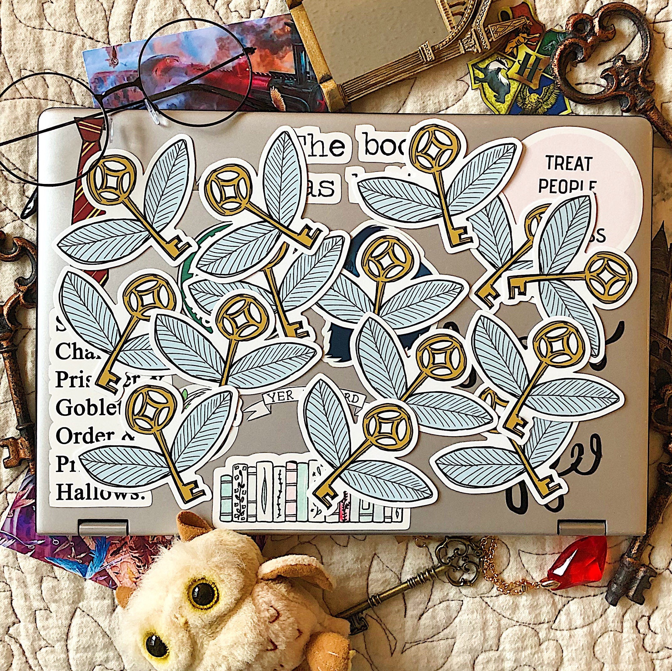 Flying Key Die Cut Sticker Magic is Everywhere | Etsy