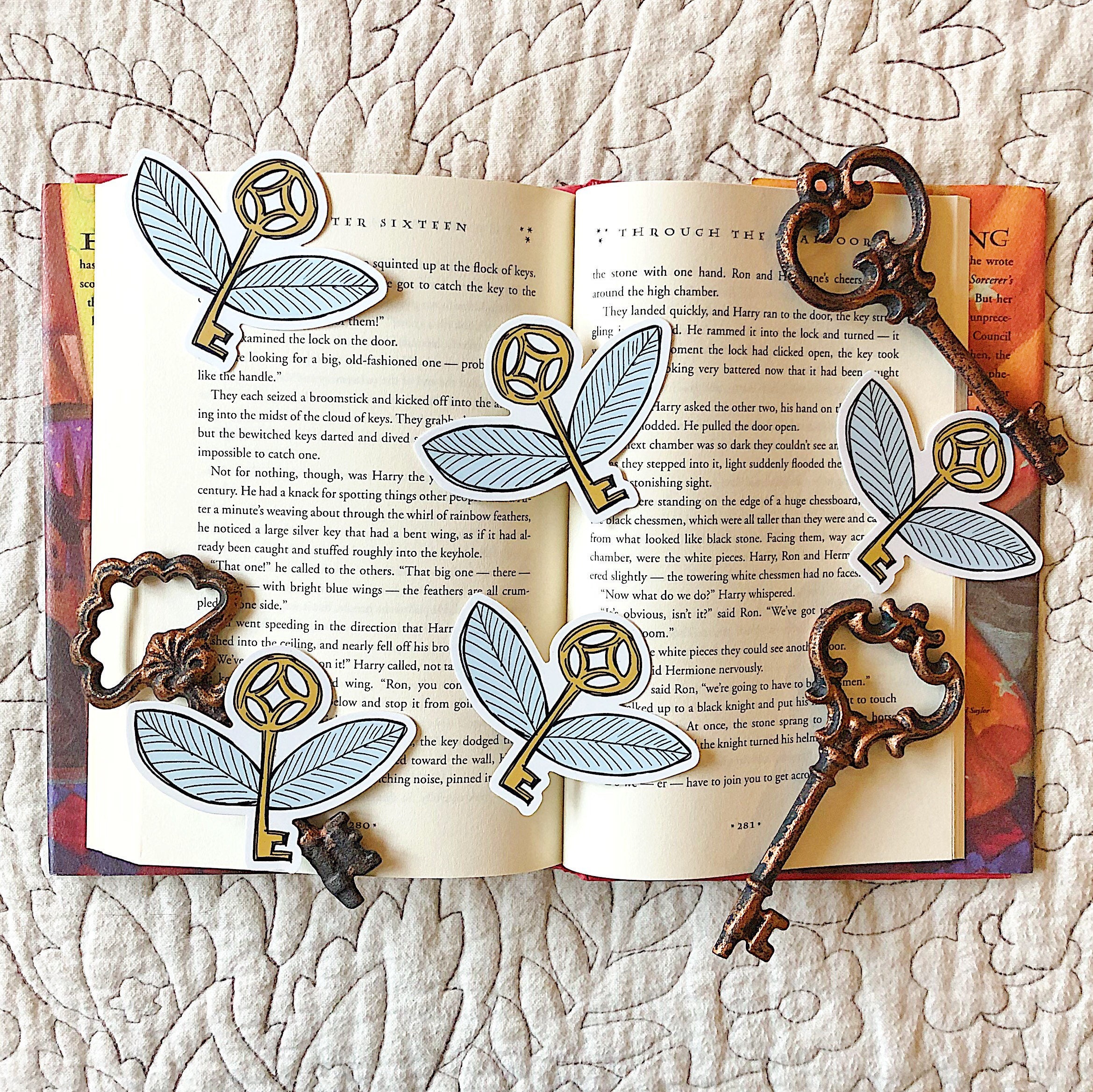 Flying Key Die Cut Sticker Magic is Everywhere | Etsy