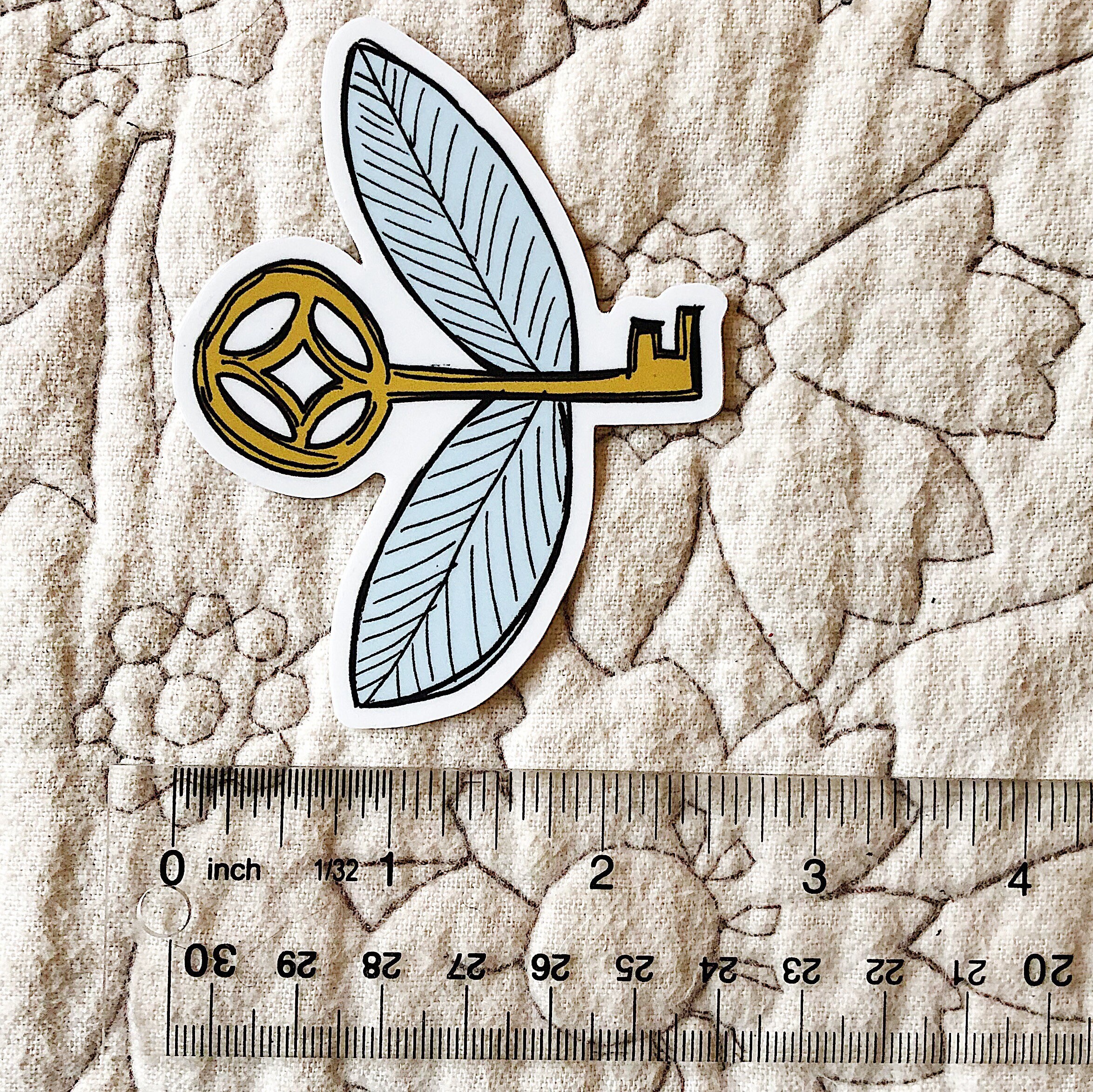 Flying Key Die Cut Sticker Magic is Everywhere | Etsy