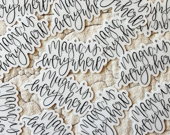 Flying Key Die Cut Sticker Magic is Everywhere | Etsy