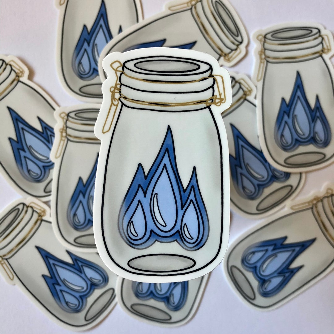 Bluebell Flames / Die Cut Sticker - Etsy España