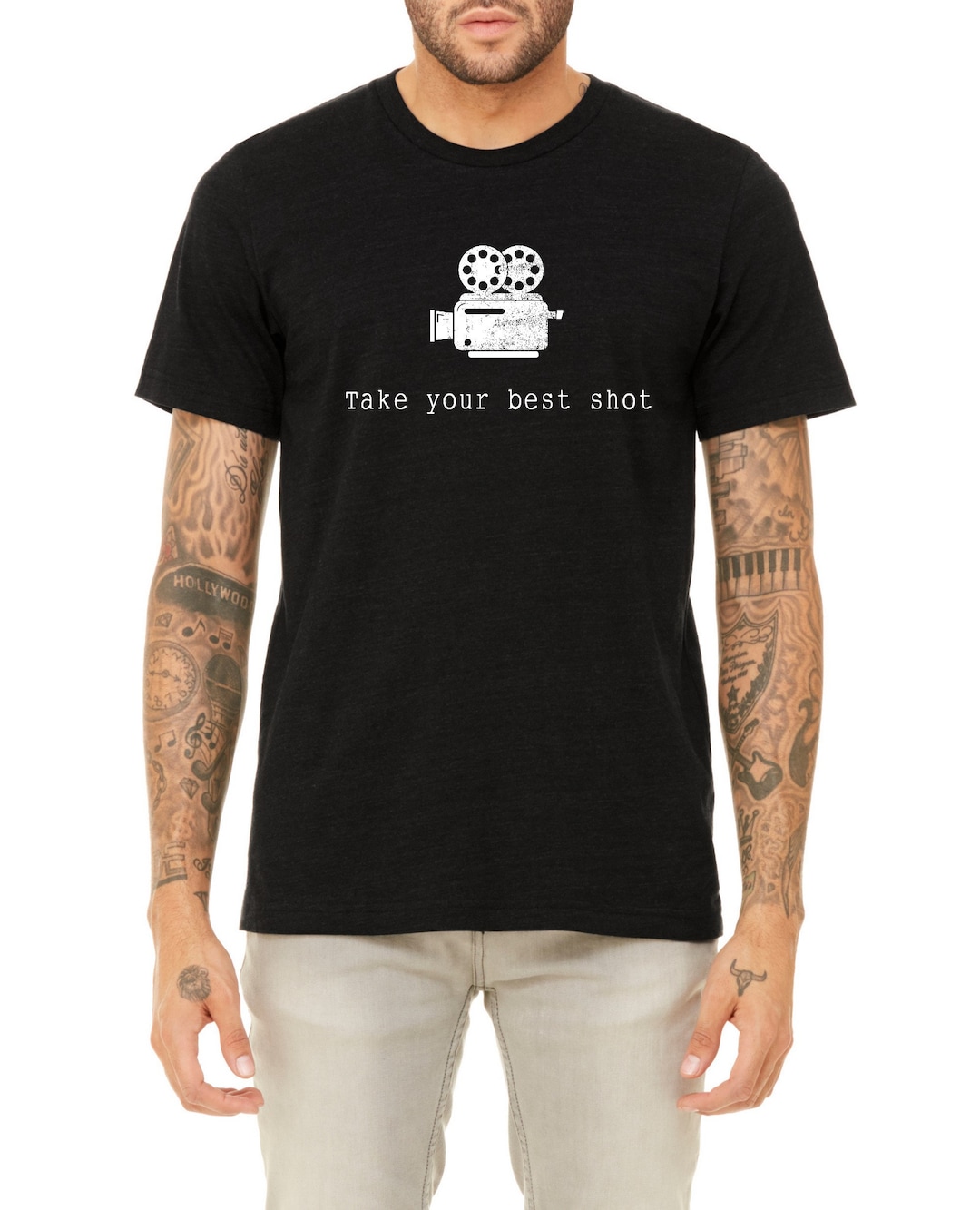 Camera Filmmaker T-shirt Take Your Best Shot Film Crew Production ...