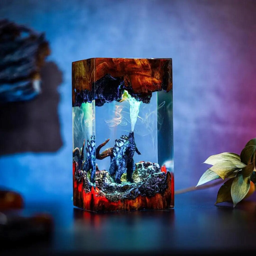 G/OD\ZI.LL.A Monster Night Light Atomic Breath Resin Lamp Personalized ...