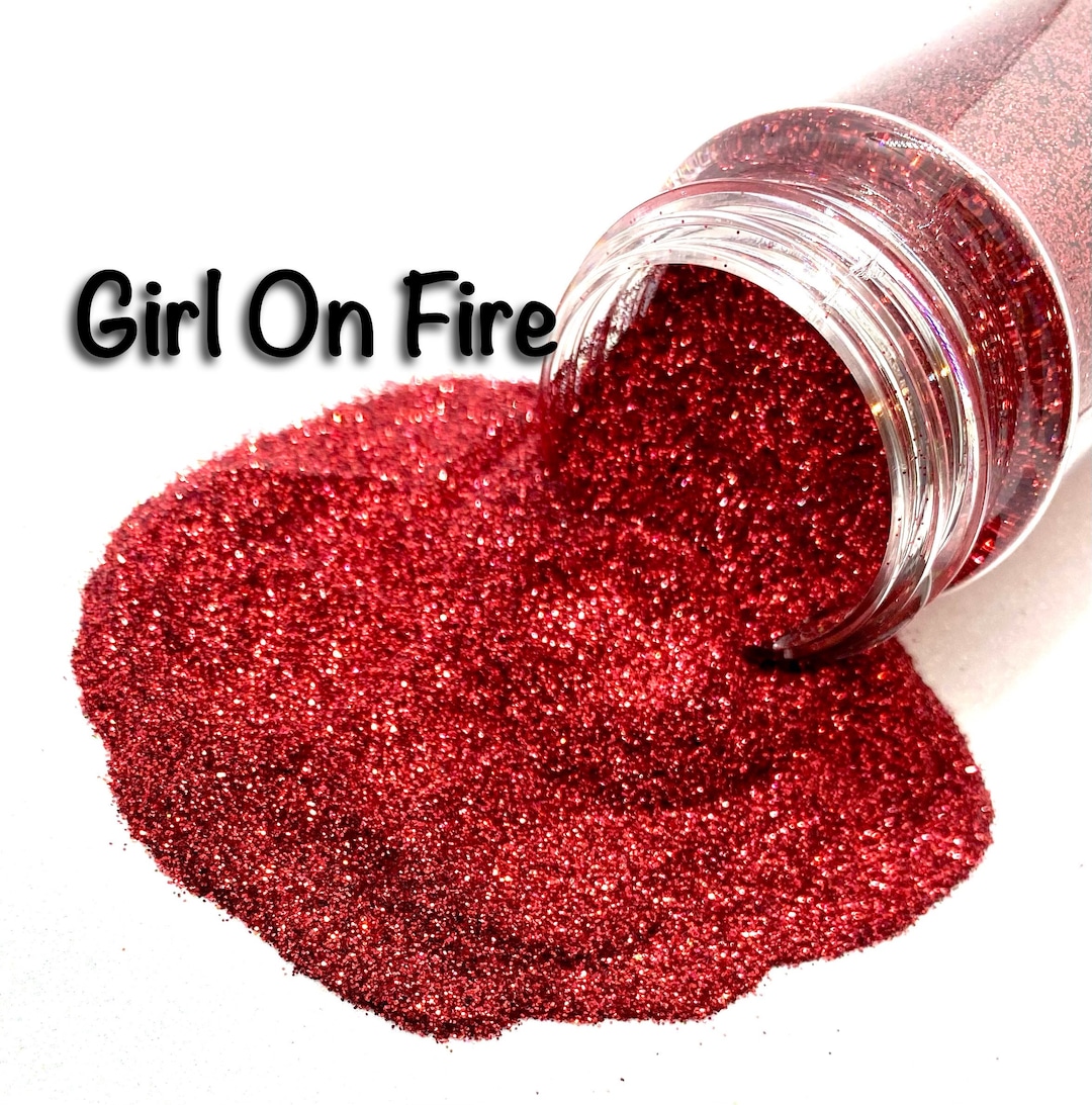 Girl on Fire: Glitter for Tumblers Resin Art Cosmetics Mail - Etsy