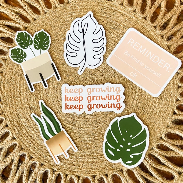 Boho Plant Sticker - Etsy
