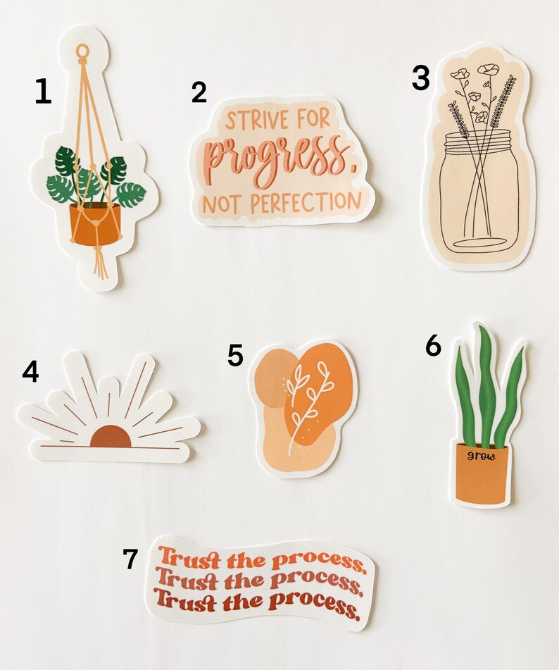 Boho Sticker Pack Choose Your Own Stickers Sticker Set - Etsy