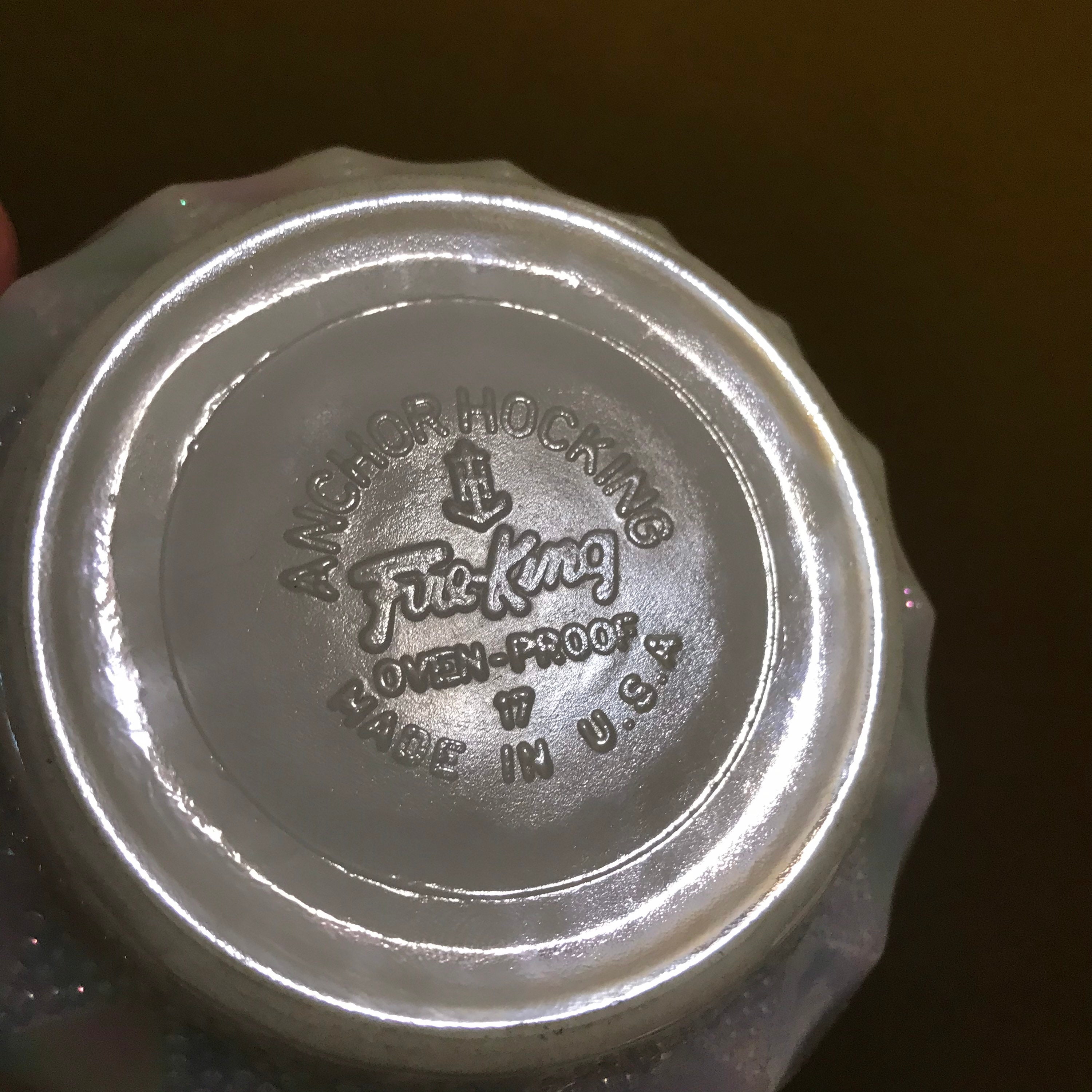 Rare Fire-king Iridescent Kimberly Bowl Unicorn Ware MCM - Etsy