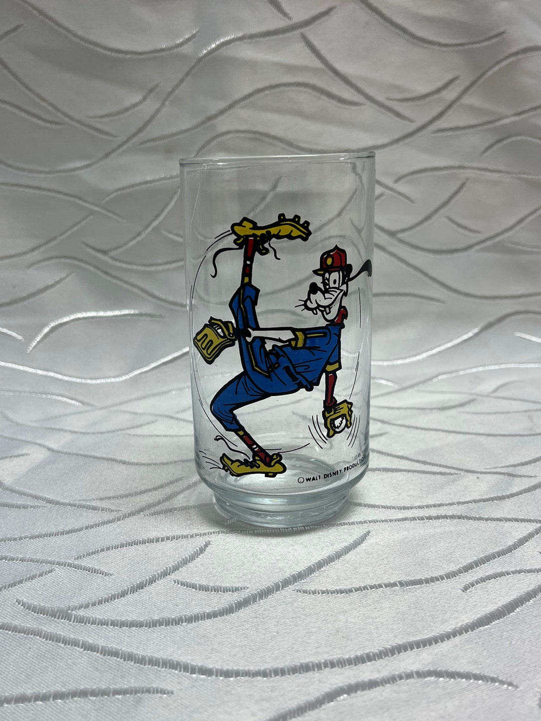 RARE Vintage Walt Disney Productions Goofy Glass - Etsy