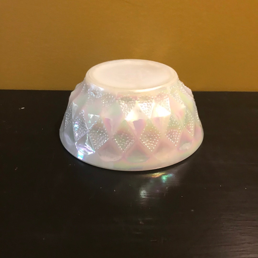 Rare Fire-king Iridescent Kimberly Bowl Unicorn Ware MCM - Etsy