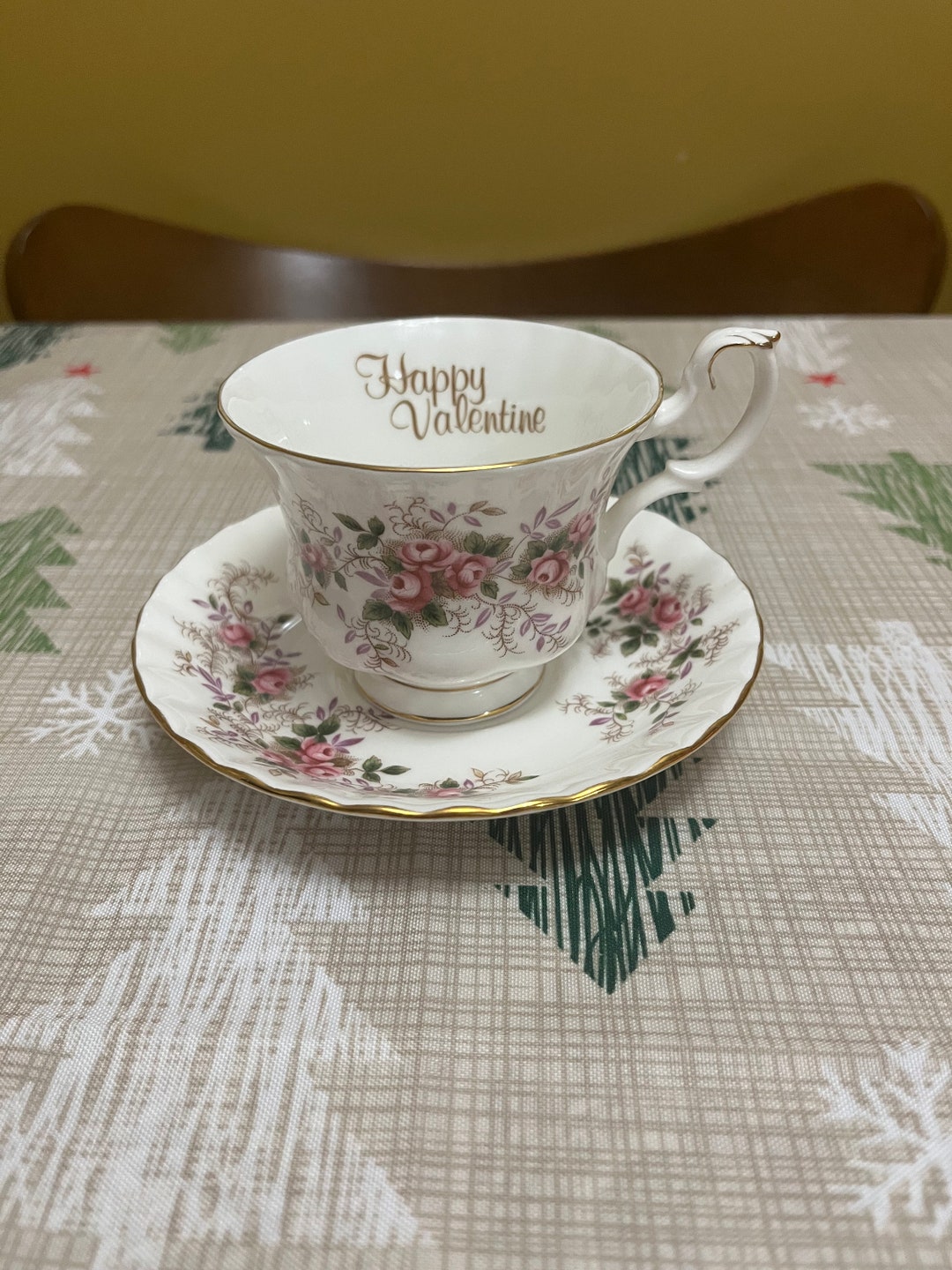 Royal Albert Lavender Rose happy Valentine Teacup - Etsy