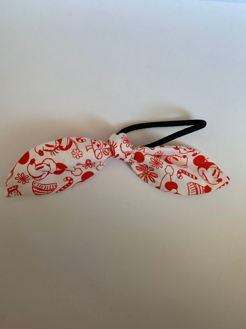 Disney Mickey Mouse Pony Tail Bows - Etsy
