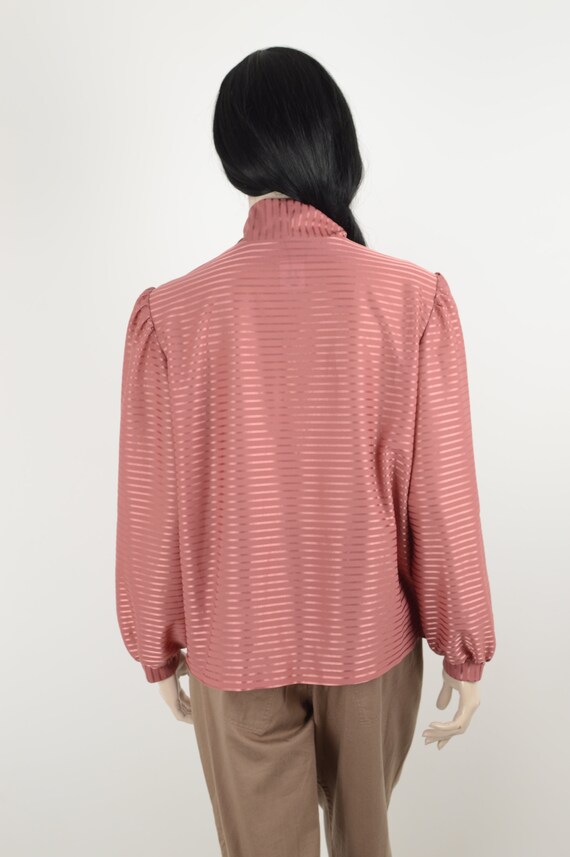 Vintage 70s Bloch design ashes rose color blouse - St… - Gem