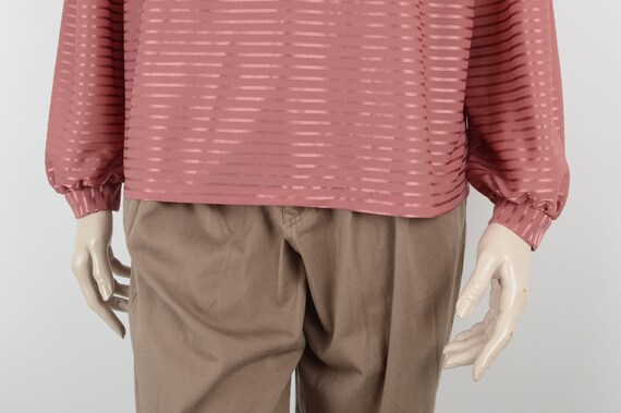 Vintage 70s Bloch design ashes rose color blouse - St… - Gem