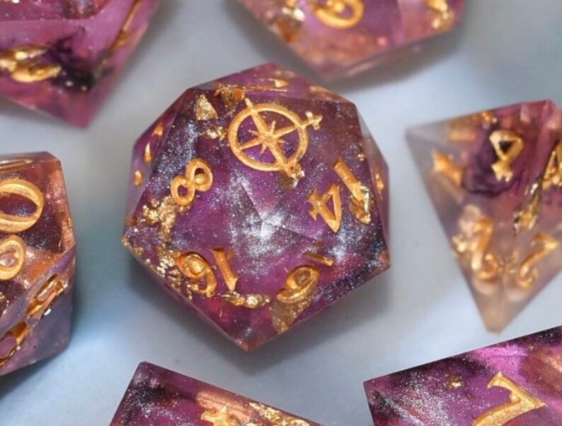 Custom D20 Handmade Resin Dice | Etsy