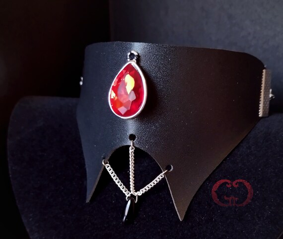 Blood Thorn Choker Red Droplet Grunge Choker Gothic Jewelry | Etsy