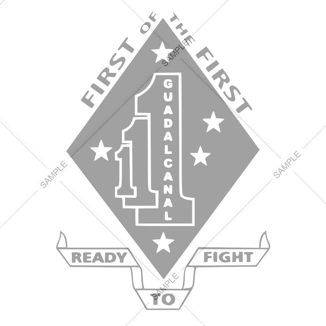1 -1 Marines First of the First Logo Vector SVG PNG for Engraving and ...