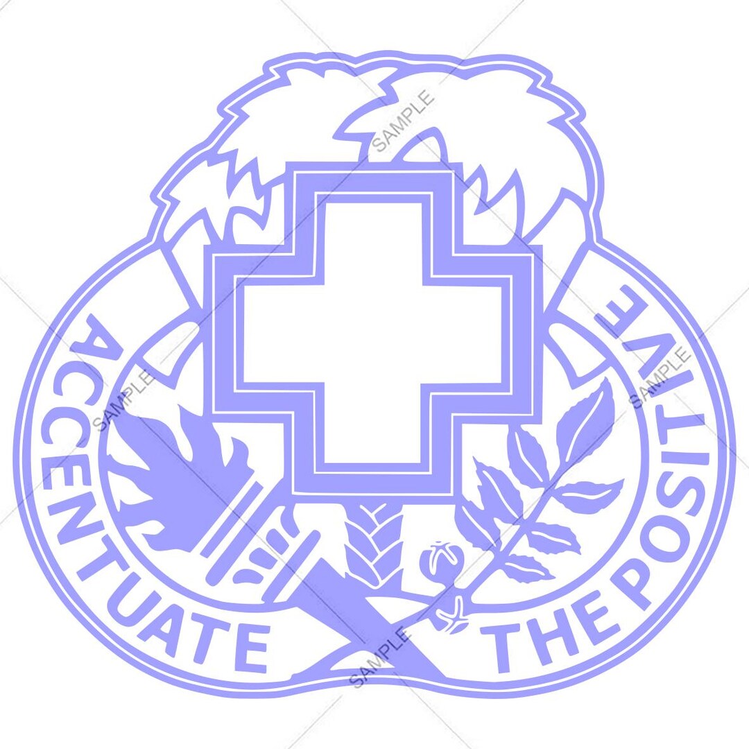 Army MEDDAC Crest Vector SVG PNG for Engraving and Design - Etsy