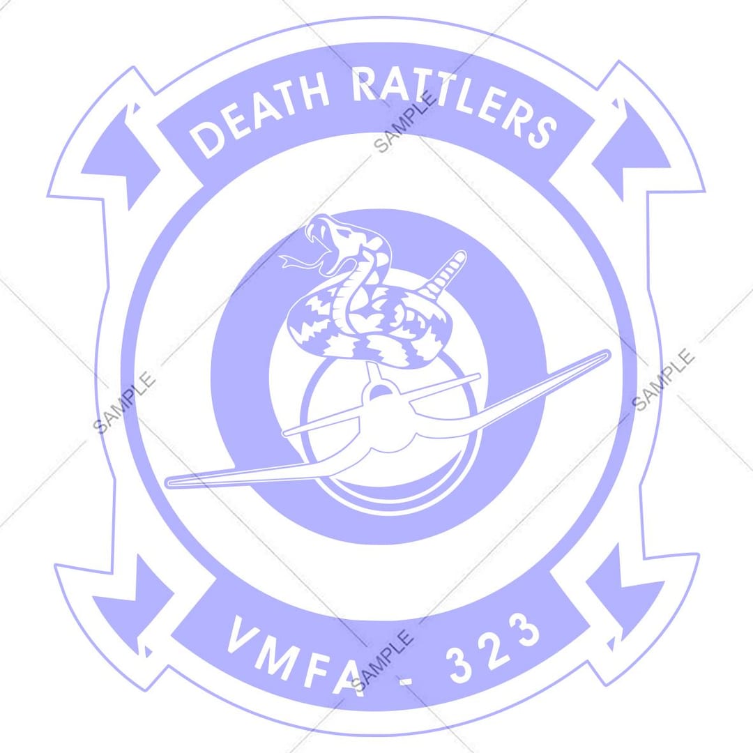 VMFA 323 Death Rattlers Logo Vector | SVG PNG for Engraving and Design ...