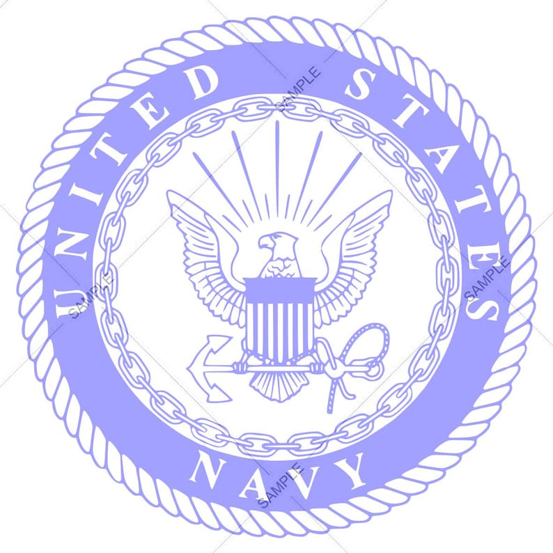 Navy Branch Seal Logo Vector SVG PNG for Engraving and Design - Etsy
