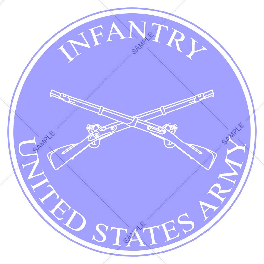 Army Infantry Logo Vector SVG PNG for Engraving and Design - Etsy