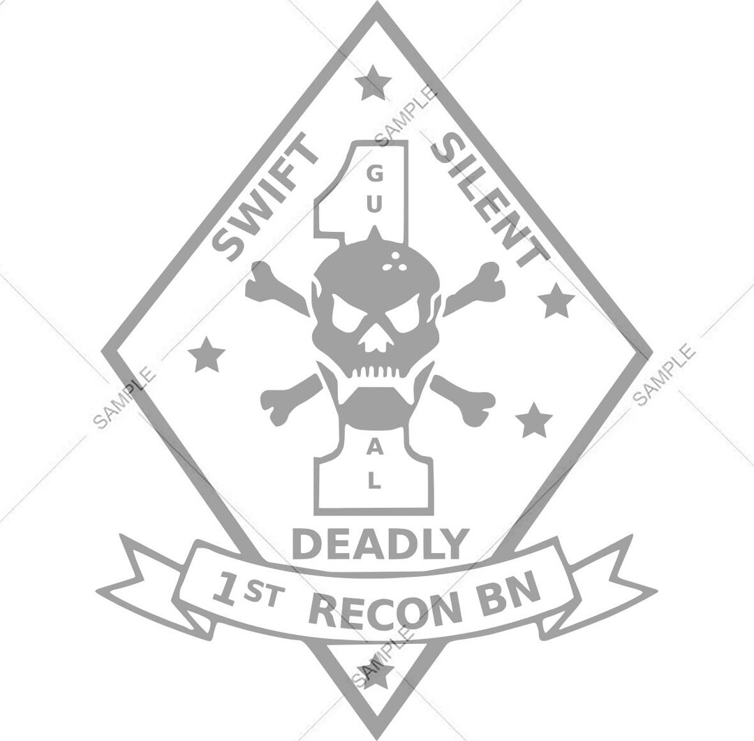 1st Recon Battalion Swift, Silent, Deadly Logo Vector SVG PNG for ...