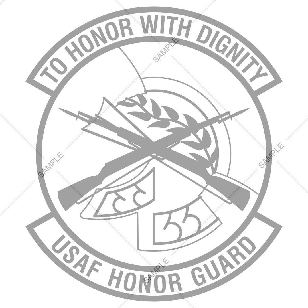 Air Force USAF Honor Guard Logo Vector SVG PNG for Engraving and Design ...