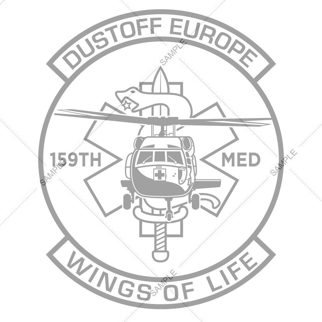 Army 159th Medical Detachment (MED) Dustoff Vector SVG PNG for ...