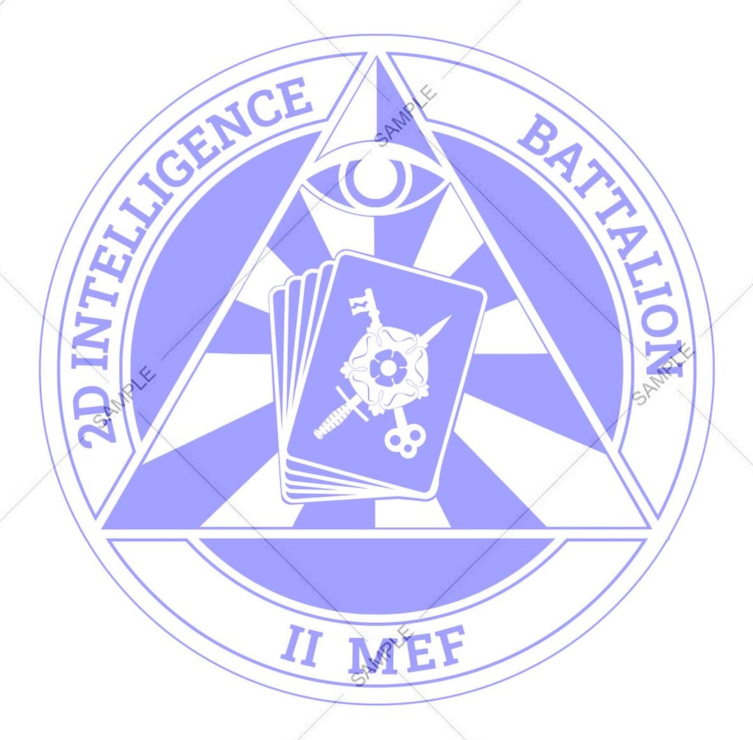 II Mef 2D Intelligence Battalion Logo Vector SVG PNG for Engraving and ...