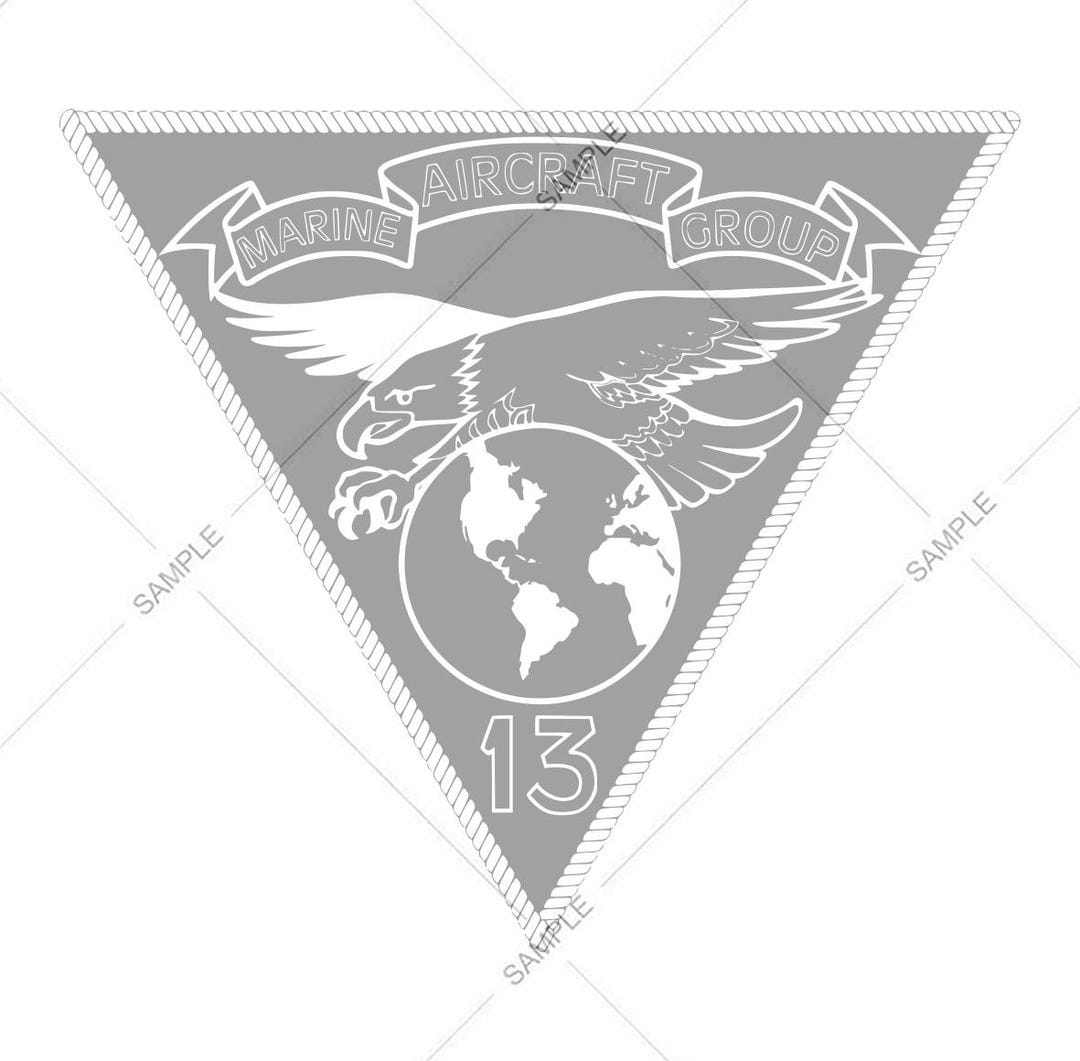 MAGS 13 Marine Aircraft Group 13 Logo Vector SVG PNG for Engraving and Design - Etsy