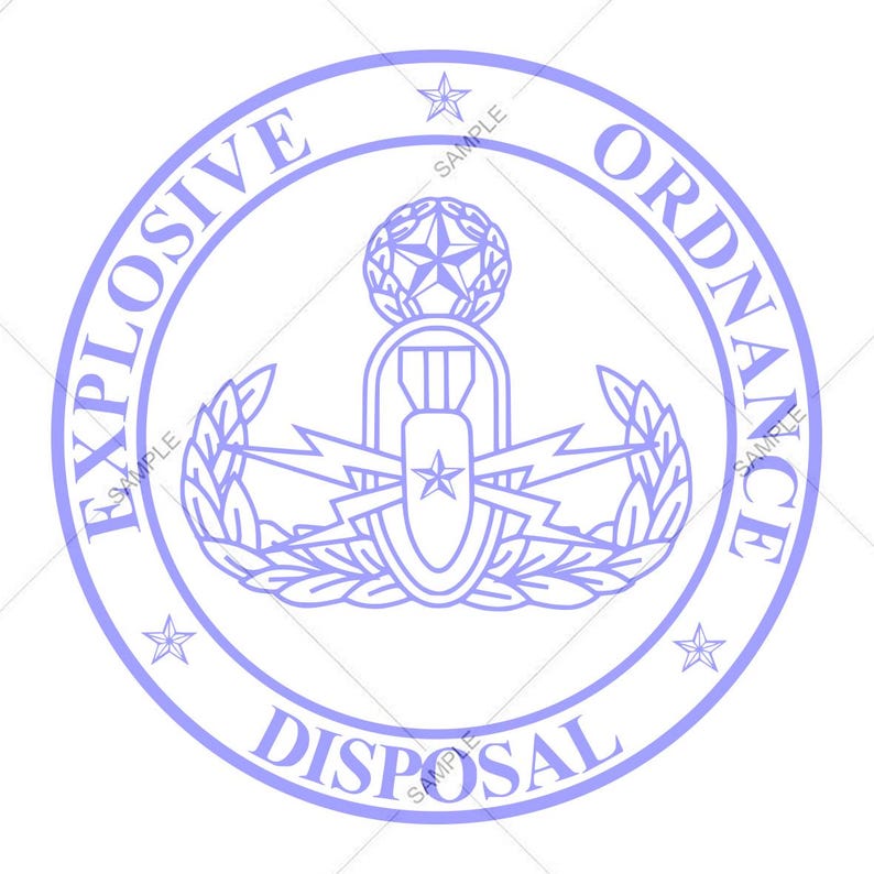 EOD Explosive Ordnance Disposal Crab Badge Logo Vector SVG PNG for ...