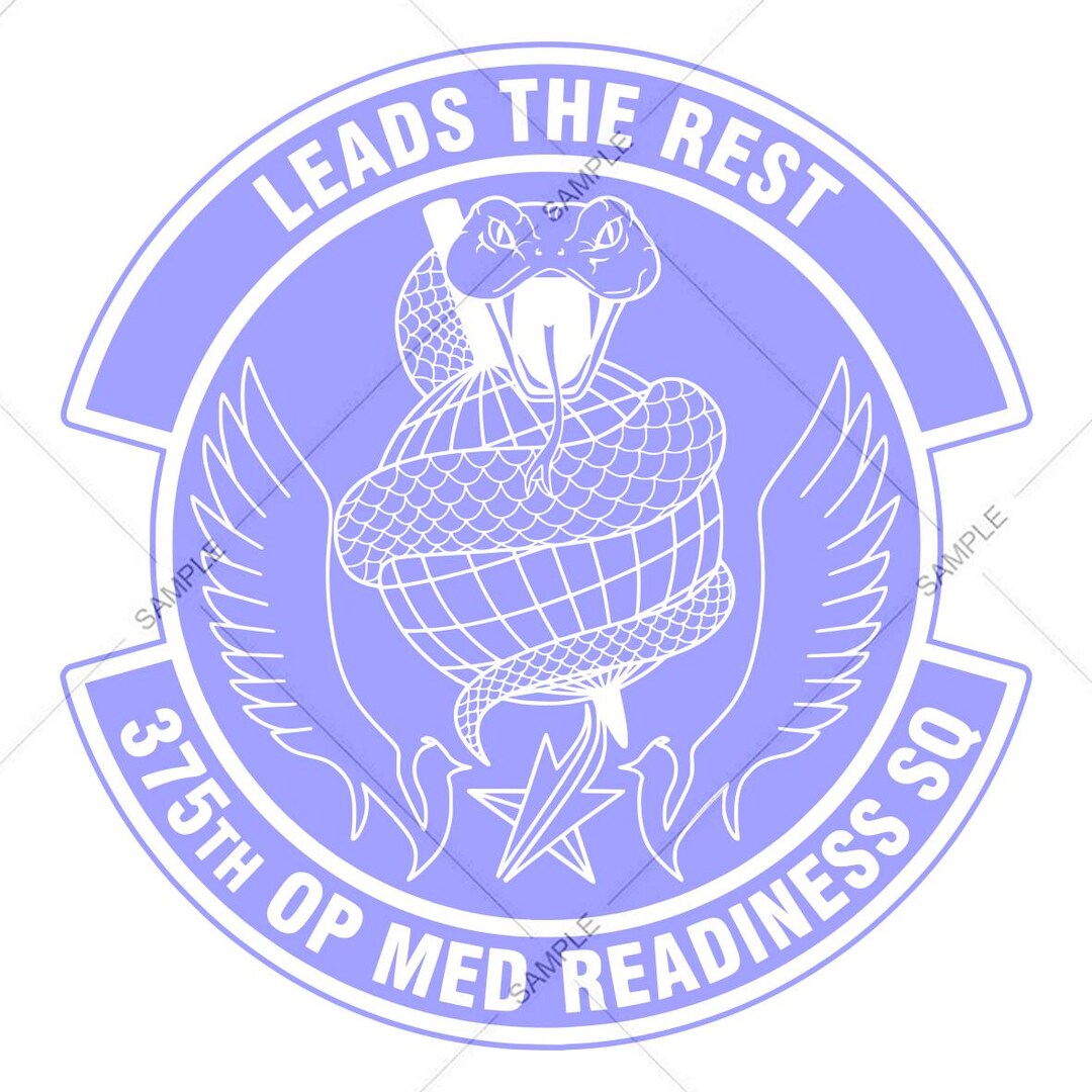 Air Force 375th OP Med Logo Vector: SVG PNG Files for Engraving ...