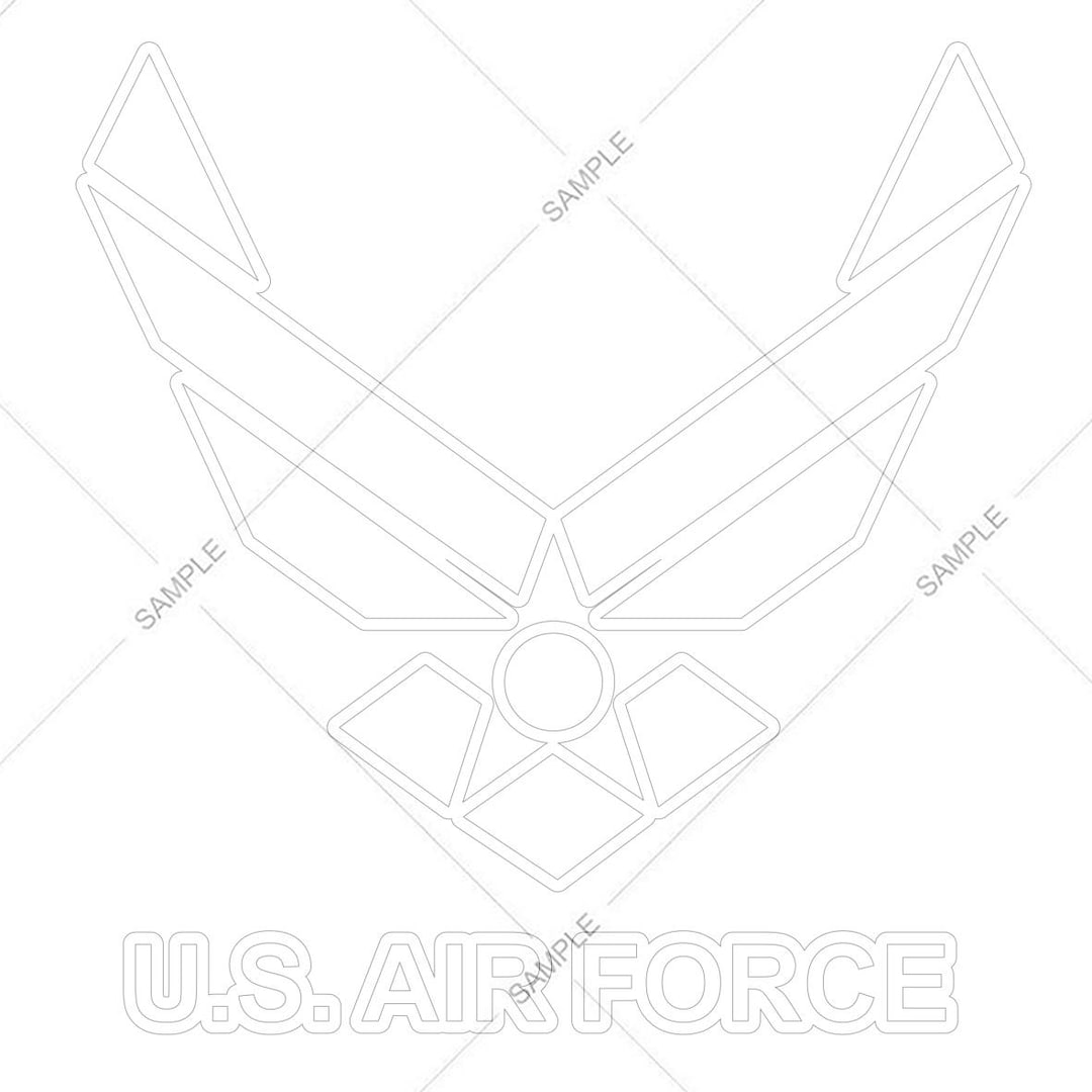 U.S. Air Force Logo Vector (SVG, PNG) - Laser Engraving & Design - Etsy