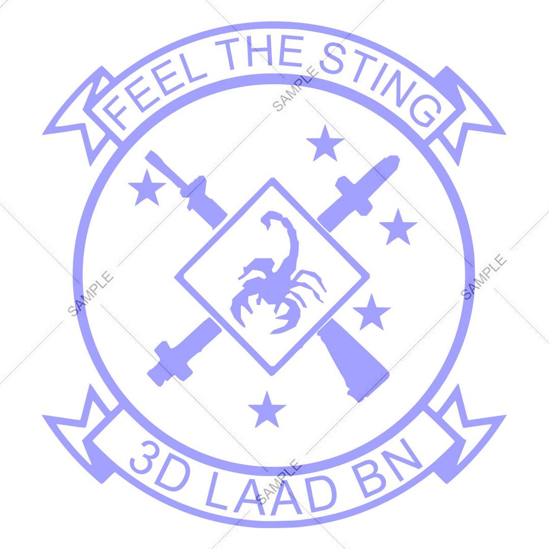3rd LAAD Battalion Marines Feel the Sting Logo Vector SVG PNG for ...