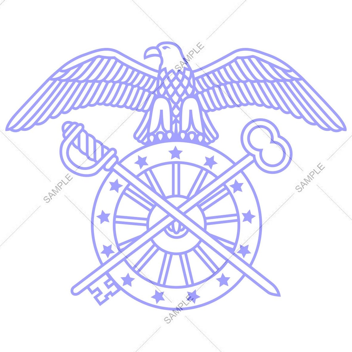 Army Quartermaster Seal Crest Logo Vector SVG PNG for Engraving and ...