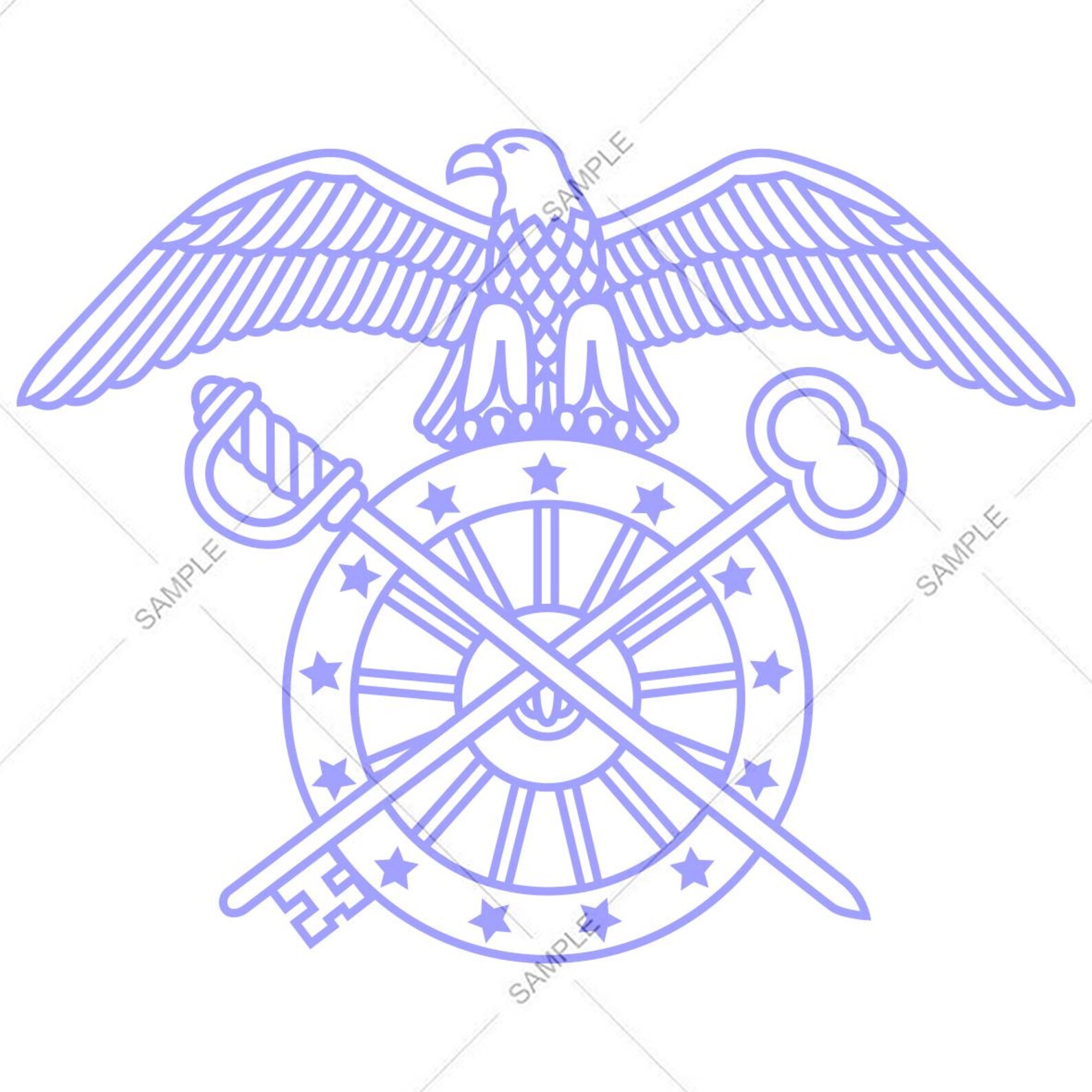 Army Quartermaster Seal Crest Logo Vector SVG PNG for Engraving and ...