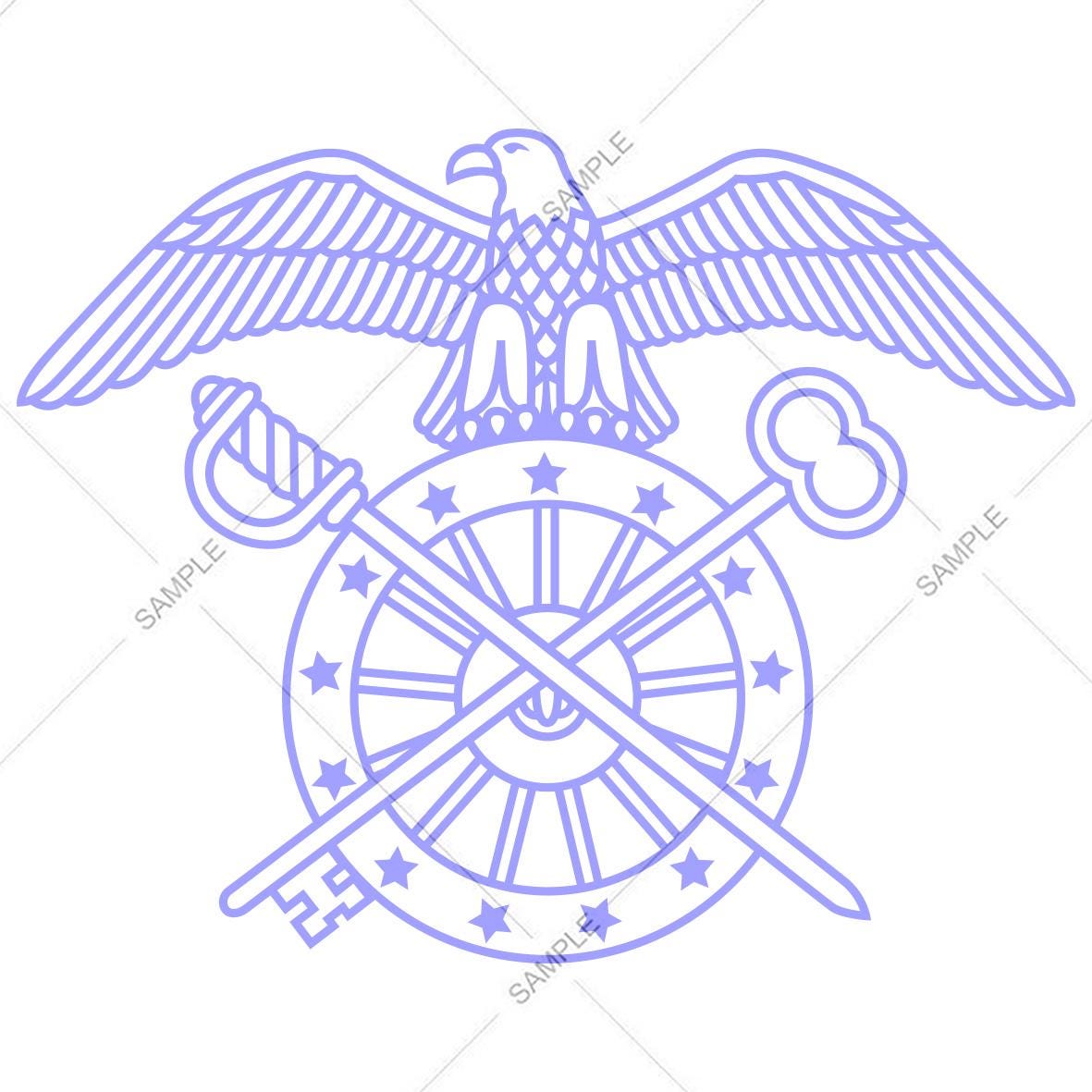Army Quartermaster Seal Crest Logo Vector SVG PNG for Engraving and ...