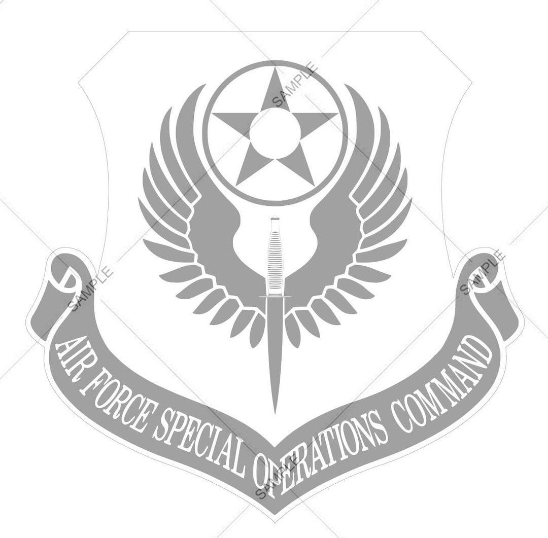 Air Force Special Operations Command Logo Vector SVG PNG for Engraving ...