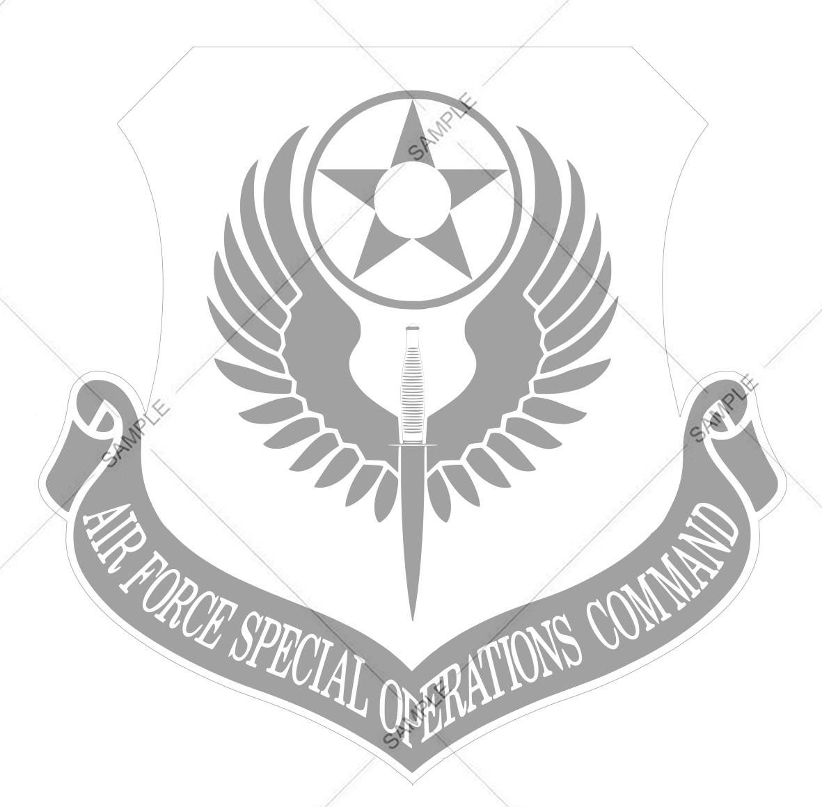 Air Force Special Operations Command Logo Vector SVG PNG for Engraving ...
