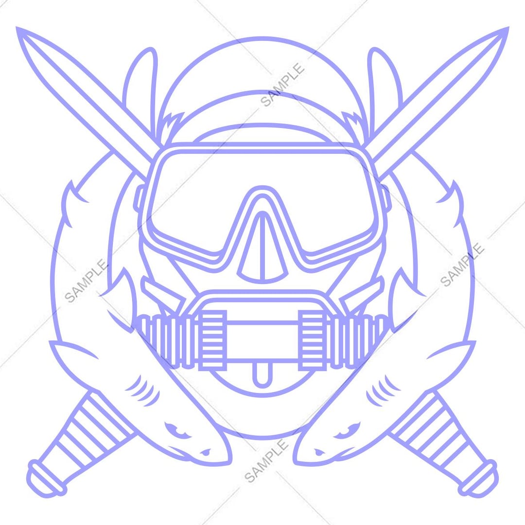 Army Special Operations Diver Insignia Logo Vector SVG PNG for ...