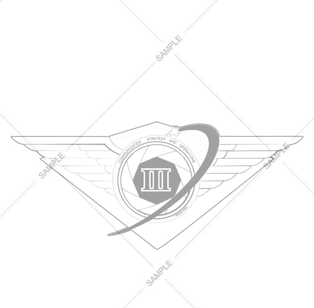 3rd MAW Commstrat Logo Vector SVG PNG for Engraving and Design - Etsy