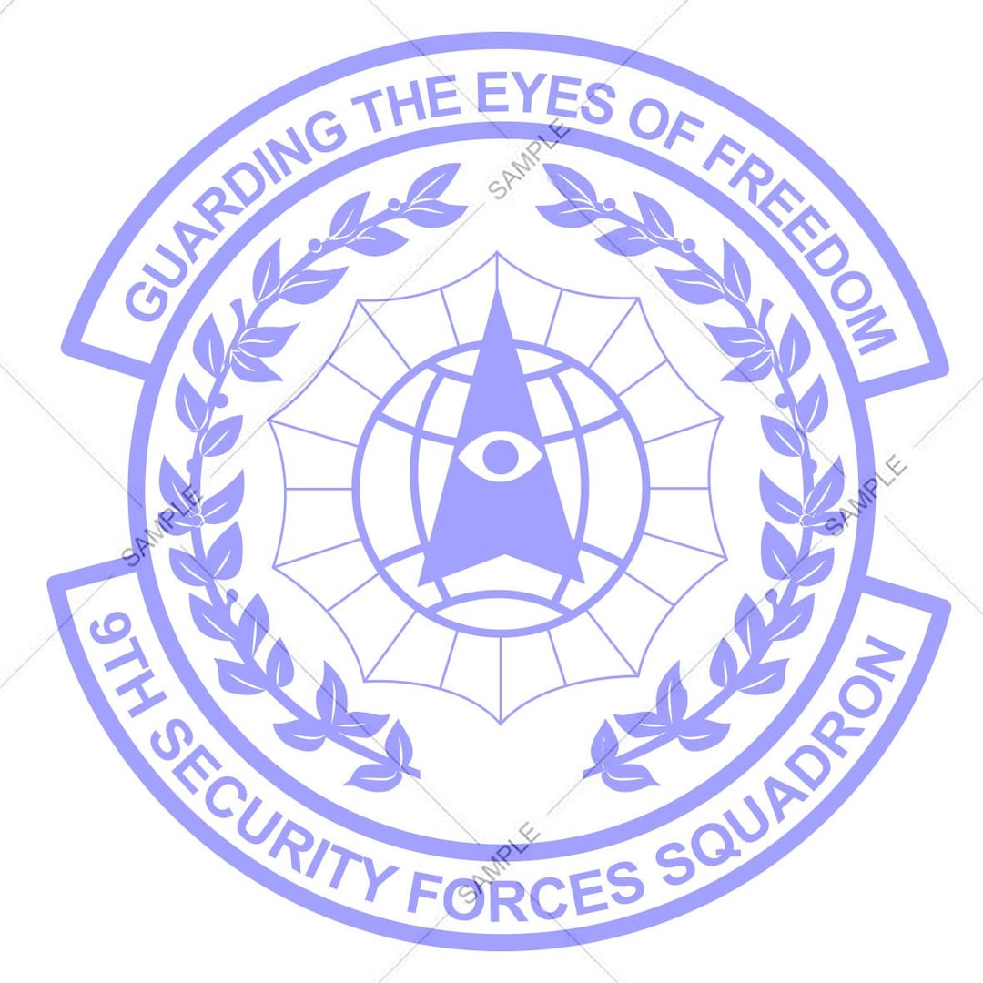 Air Force 9th Security Forces Squadron Logo Vector SVG PNG for ...