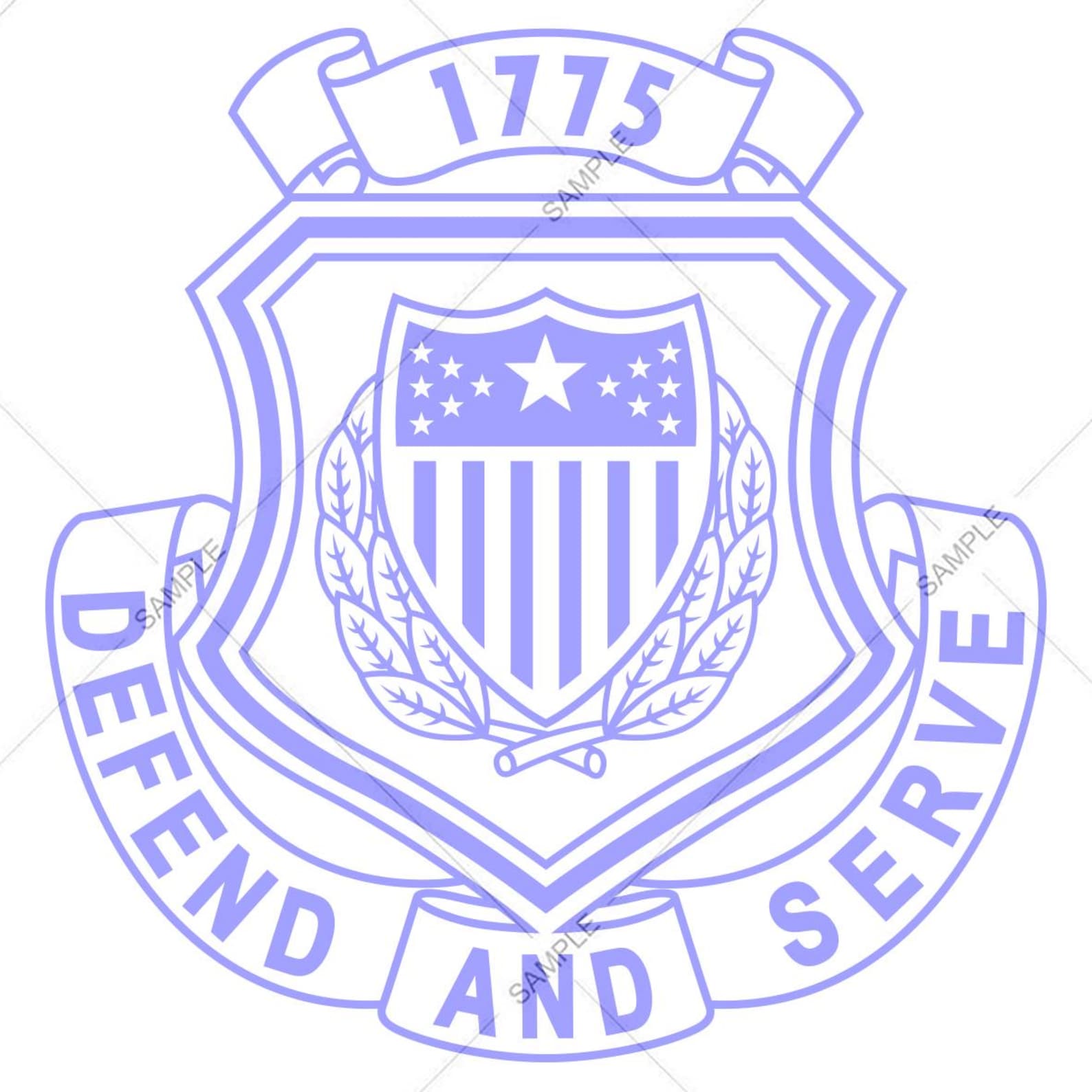 Army Adjutant Crest Logo Vector SVG PNG for Engraving and Design - Etsy